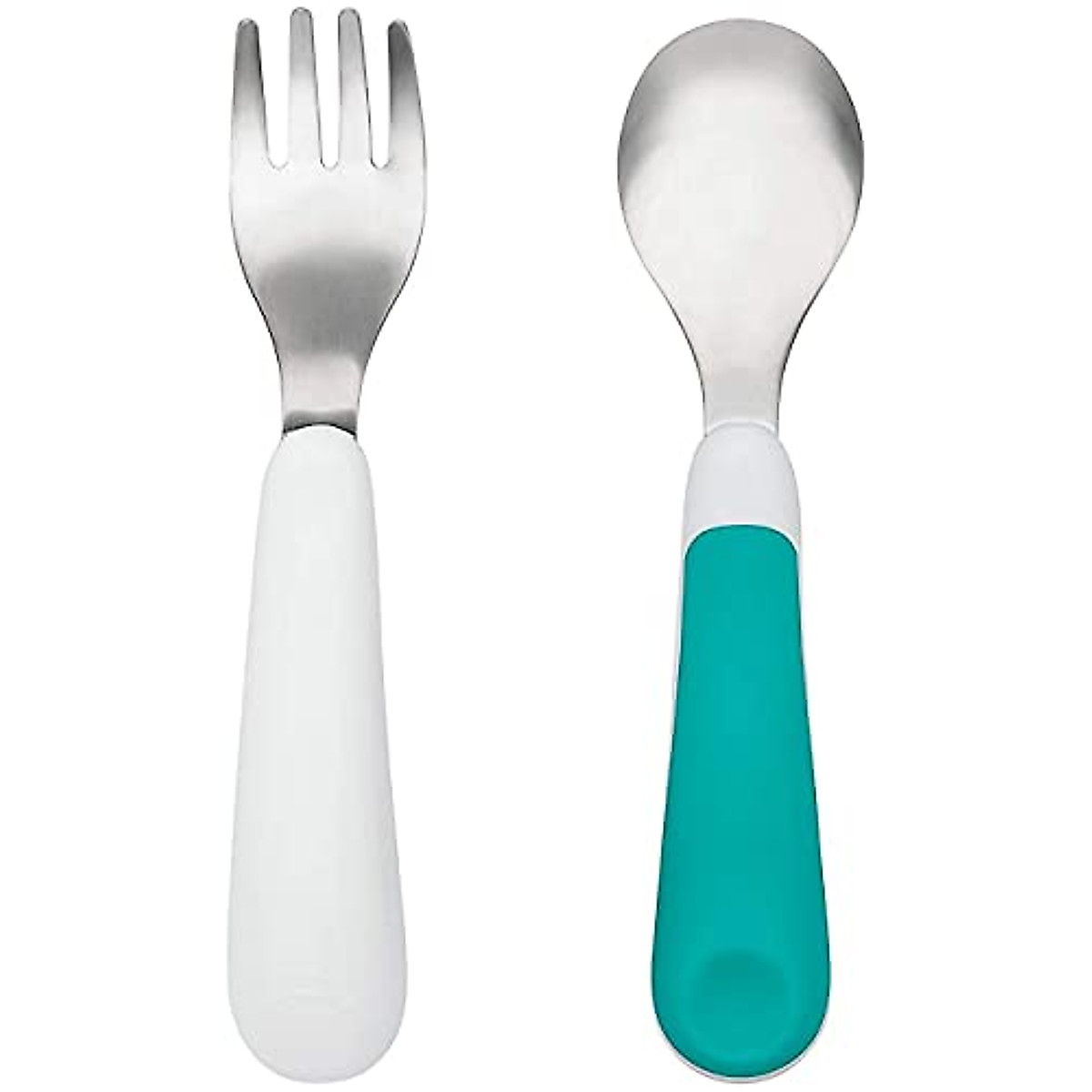 OXO Tot Training Fork and Spoon Set, Teal/Navy (2 Pack) …
