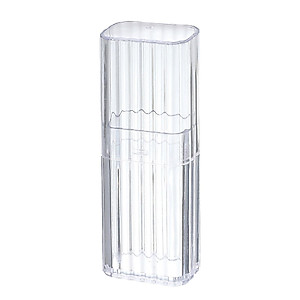 Qtip Holder Travel Case, Clear Acrylic Cotton Swab Storage Box, Durable Cotton Swab Holders, Elegant Design Qtip Holder, Compact Design Qtip Container, Ideal Cotton Swab Holder Flossers Floss Picks