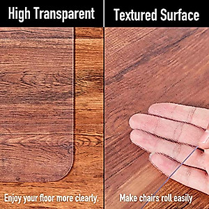 Office Chair Mat, 48"×36"-2mm Thick, Chair Mat for Hardwood Floor, Desk Chair Mat, Floor Protectors for Office Chairs, Office Mat, Office Mats for Rolling Chairs, Only for Hardwood Floor