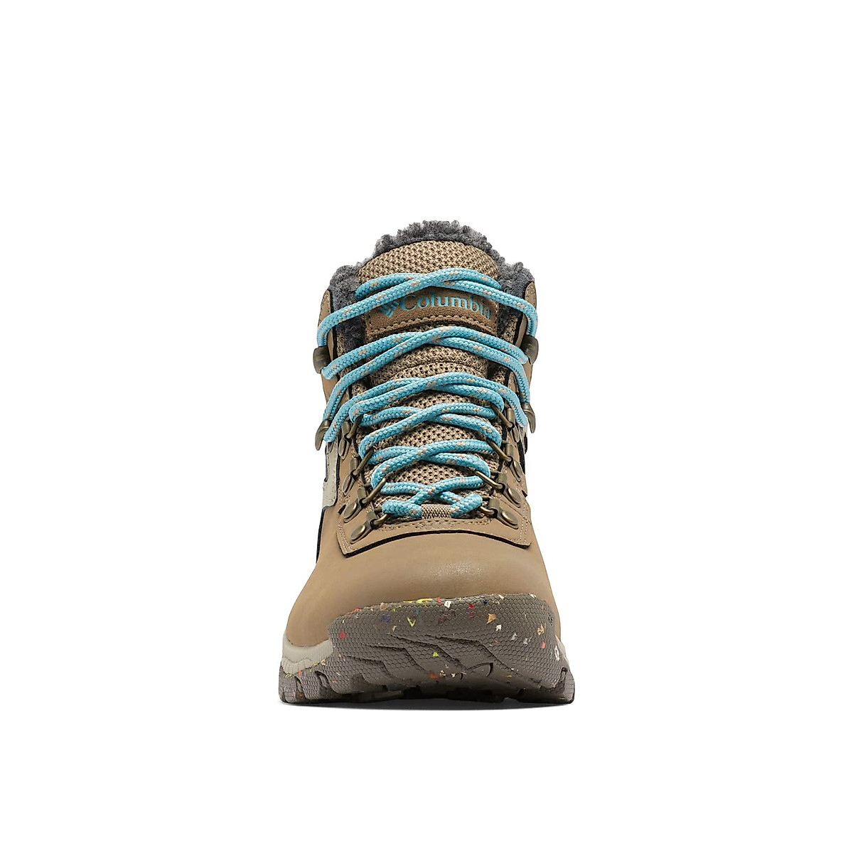 Columbia Women's Newton Ridge Plus Omni Heat Hiking Boot, Wet Sand/Sea Wave, 8.5 M US