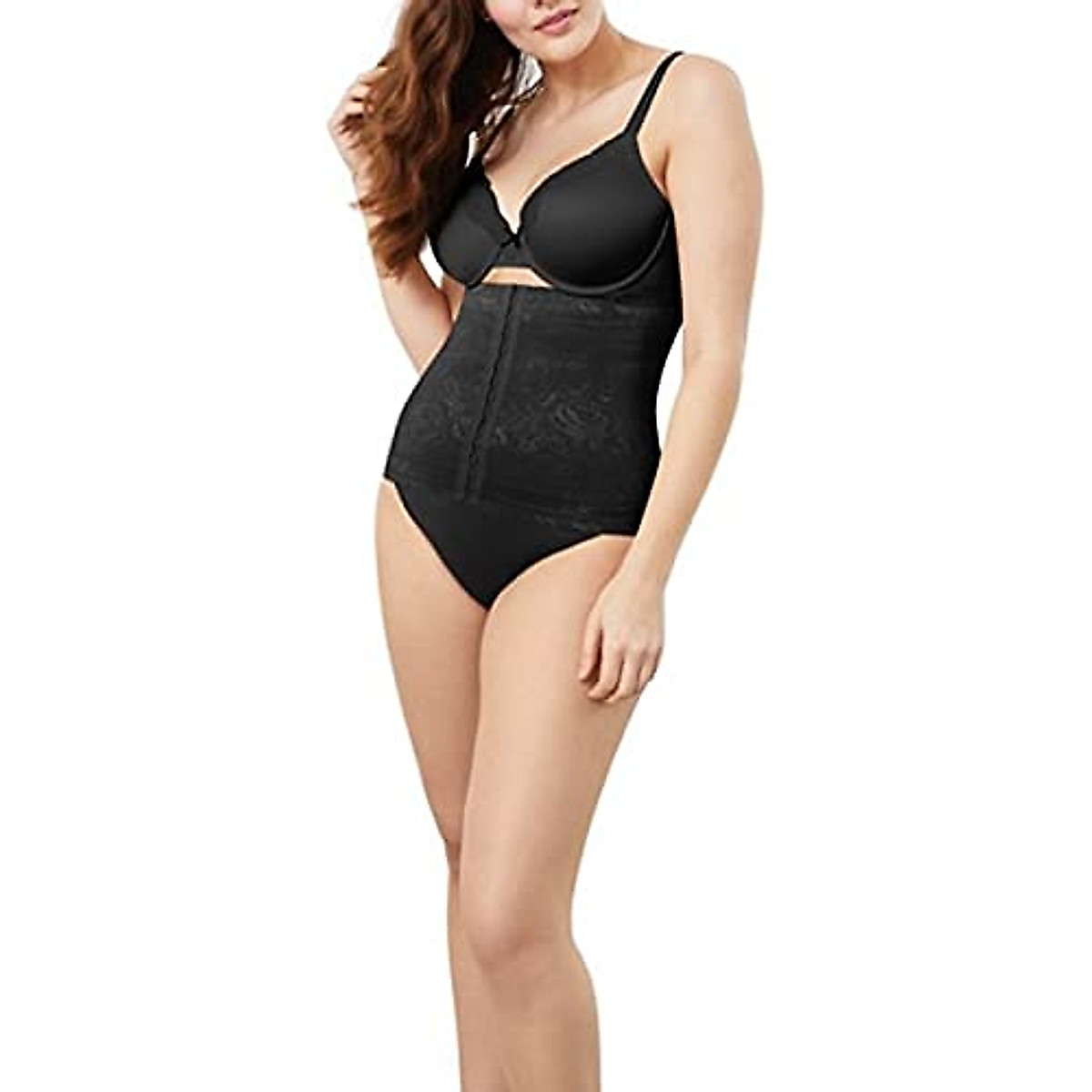 Maidenform womens Nipper Ultra Firm Control Trainer waist shapewear, Black, Large US