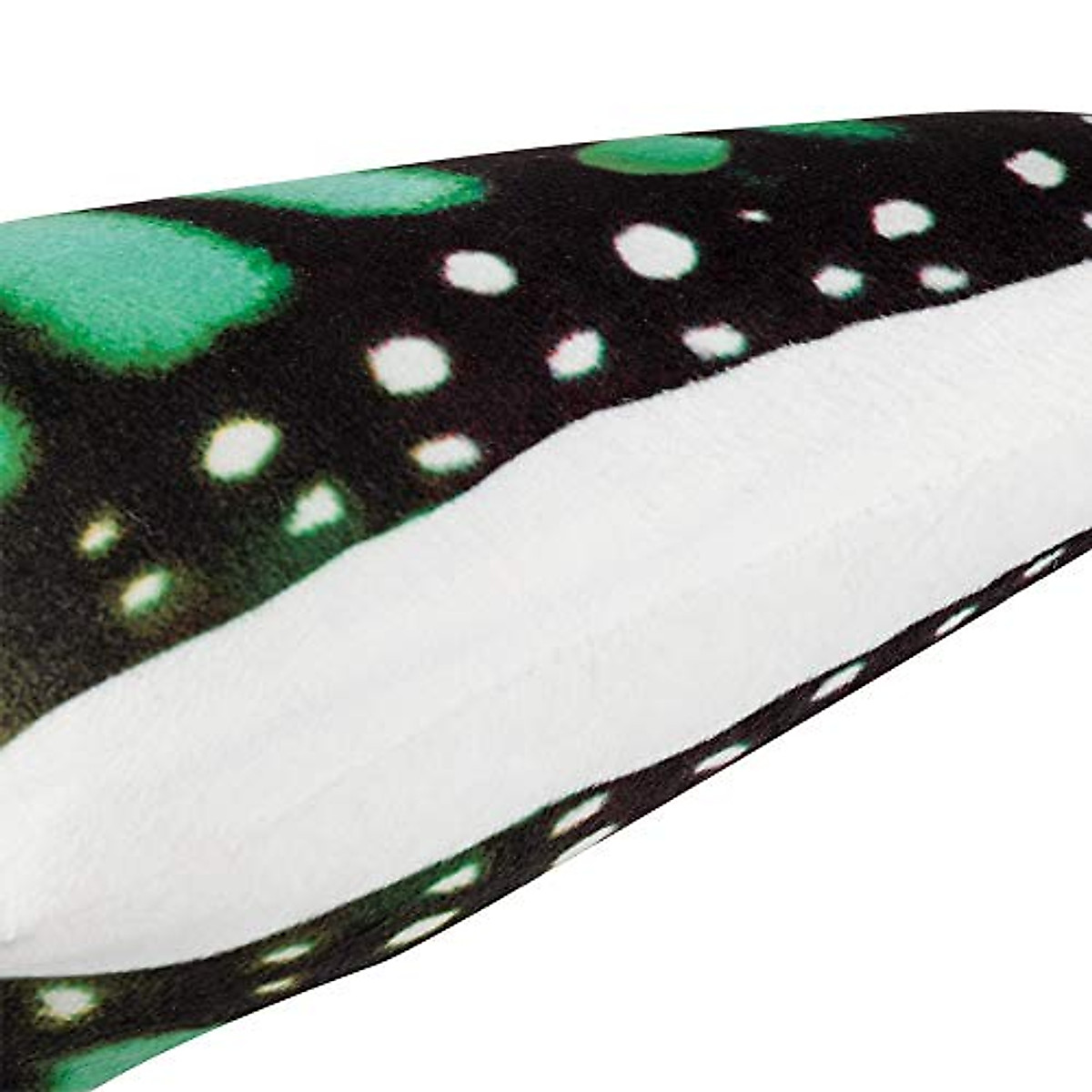 JWH 3D Butterfly Pillow Decorative Animal Throw Pillow Aesthetic Stuffed Plush Accent Pillow Case Colorful Pillowcase Cute Cushion Bed Couch Bedroom 13x18 Inch Black Green