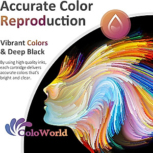 ColoWorld Remanufactured 61XL Replacement for HP 61 Ink Cartridge Combo Pack Fit for OfficeJet 4630 Envy 4500 4502 5530 DeskJet 2512 1512 2542 2540 30001055 3051a 2548 Printer (1 Black, 1 Color)