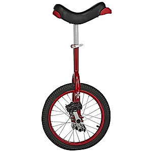 Fun 16 Inch Wheel Unicycle with Alloy Rim, Red