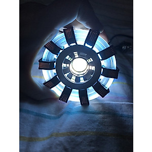 1:1 DIY Arc Reactor Heart Model Mark 2 with LED Action Figure Need to Assemble