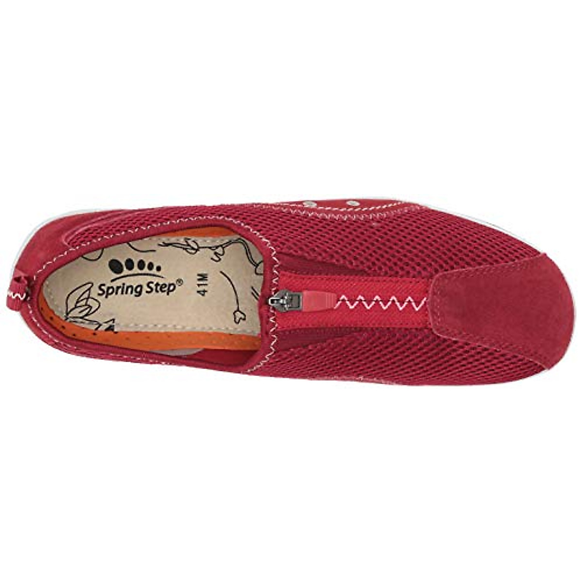 Spring Step Racer Sneaker, Red, 36 Medium EU 5.5-6 US