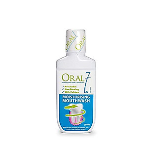 Oral7 Dry Mouth Mouthwash Alcohol Free Oral Rinse with Xylitol, Moisturizing Mouth Wash and Breath Freshener, Promotes Gum Health and Fresh Breath, Oral Care and Dry Mouth Products 250ml