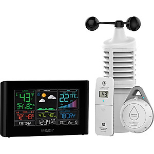 La Crosse Technology S82950-INT WiFi Professional Weather Station, Black