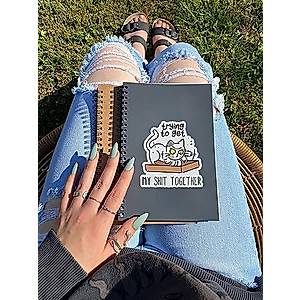 Miraki Trying To Get My Shit Together Sticker, Cat Stickers, Cat Mom Stickers, Animal Stickers, Water Assitant Die-Cut Vinyl Funny Decals for Laptop, Phone, Guitar, Water Bottles, Kindle Sticker