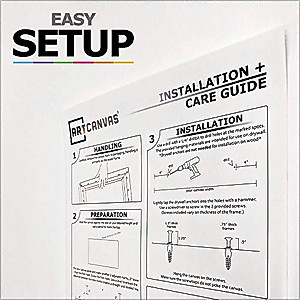 ARTCANVAS Foggy Forest Under Mountains Canvas Art Print - 40" x 26" (0.75" Deep)