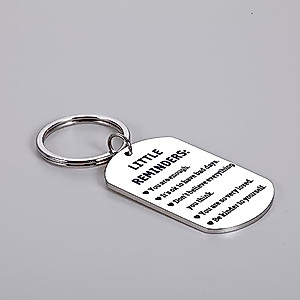 Little Reminders Keychain, Mental Health Gift, You are Enough Keyring, Uplifting Gifts for Women,Inspirational Gift for Daughter Mom, Reminder Gift for Friend, Birthday Graduation Gifts for Him Her