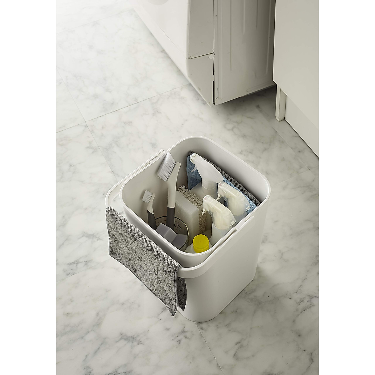 YAMAZAKI home Tower Storage Bin White