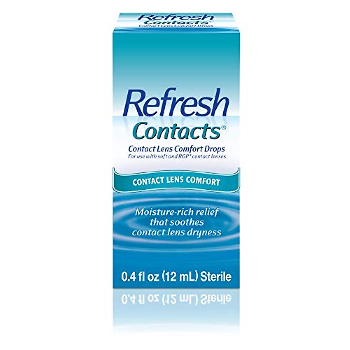 Refresh Contacts, Eye Drops, Contact Lens Comfort,Blue 0.4 Fl Oz Sterile