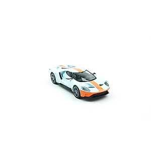 Greenlight 86158 1: 43 2019 Ford Gt - Ford Gt Heritage Edition - Gulf Oil Color Scheme - New Tooling
