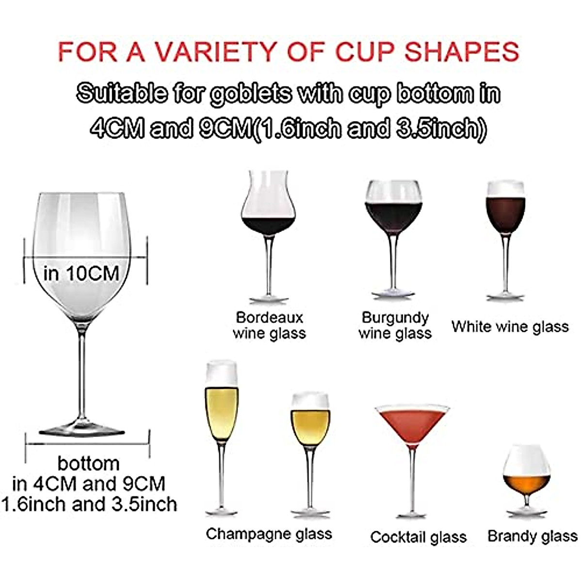 Household Wine Glass Rack, Wine Cabinet Goblet Rack, Wine Glass Rack, Wine Rack Hanging Rack (Color : Rose Gold(7 Cups))