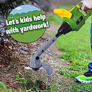 John Deere Sunny Days Entertainment Power Tools Weed Trimmer - Construction Tool with Lights and Sounds | Toy for Kids