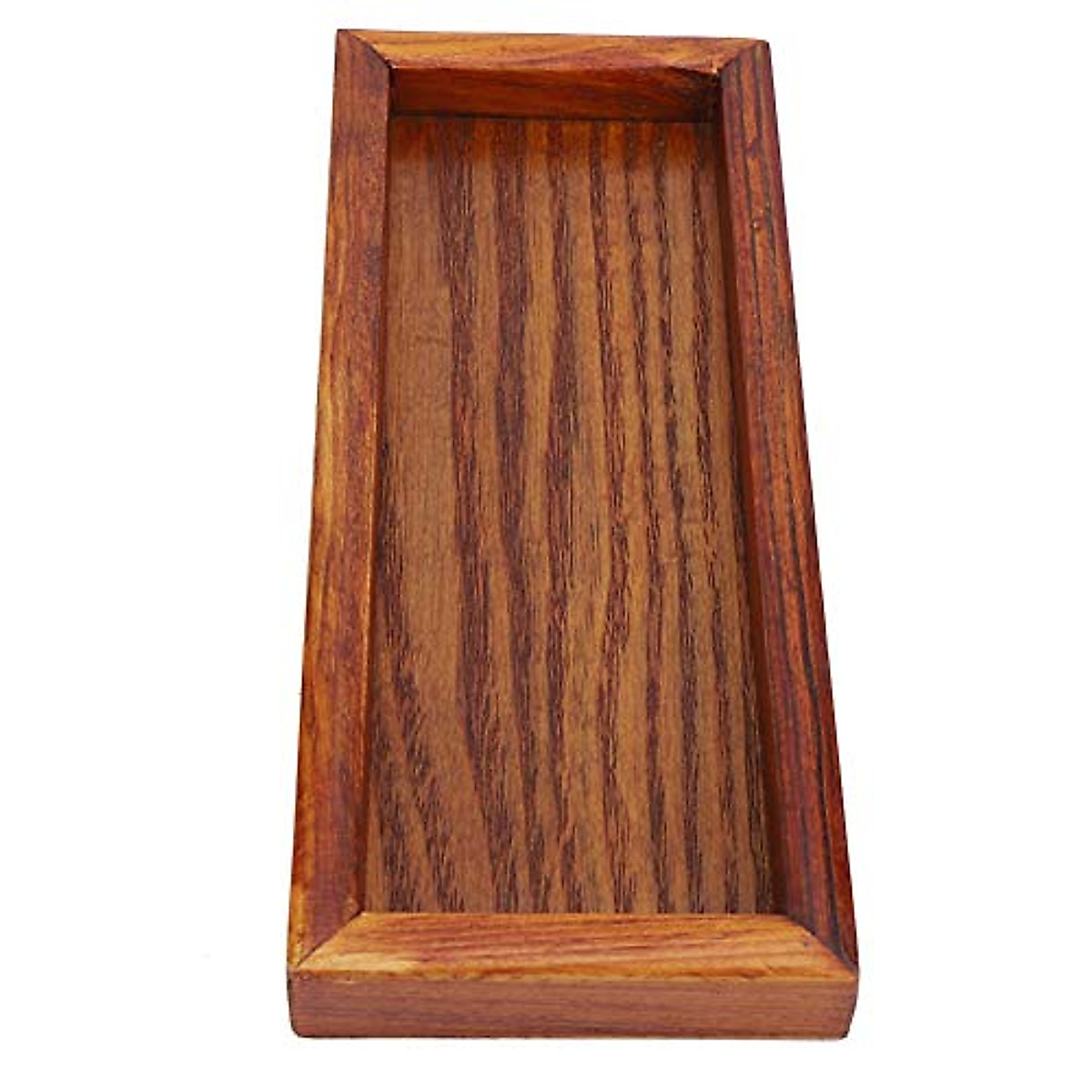Serving Tray Rectangle Wooden Tea Tray Serving Table Plate Snacks Food Storage Dish for Hotel Home(7.9x3.2in)