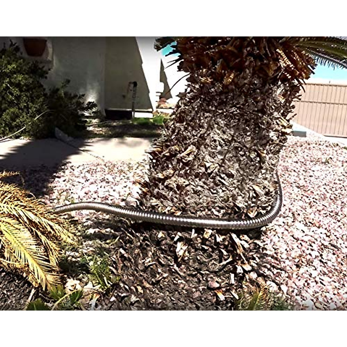 Beaulife 304 Stainless Steel Metal Garden Hose Connector 5 Feet Short Garden Water Hose Extension Extender, Drinking Water Hose Lead and BPA Free