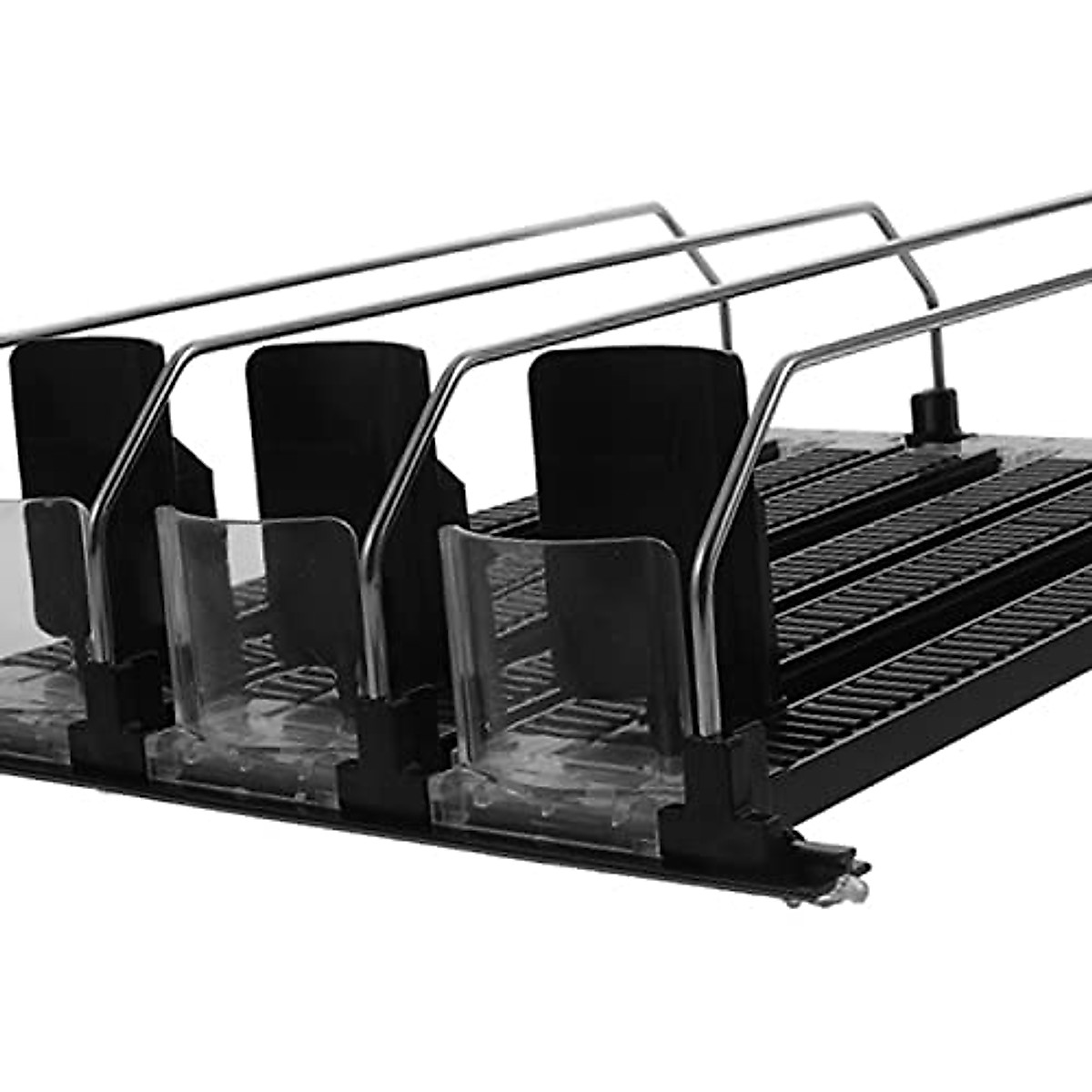 MagiDeal Self Pushing Can Drink Organizer Pusher Bottle Propeller Accessories Replenishment Drink Glide Rack Holder for Fridge Pantry Vending Machine