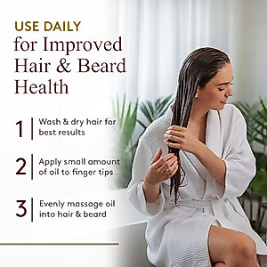 OKAY-MEN Castor Oil Beard and Hair Growth Oil Light-weight 4oz