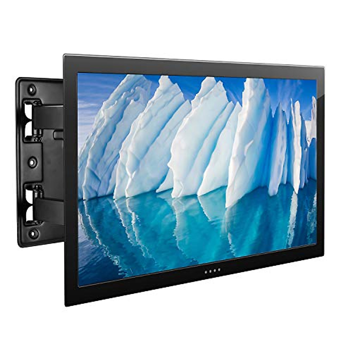 Mount-It! Lockable RV TV Wall Mount with Quick Release, Full Motion Flat Screen Bracket for Campers, Travel Trailers, RVs, Motorhomes and Marine Boats, Fits Most 23-43" VESA 100, 200, 77 Lbs Capacity