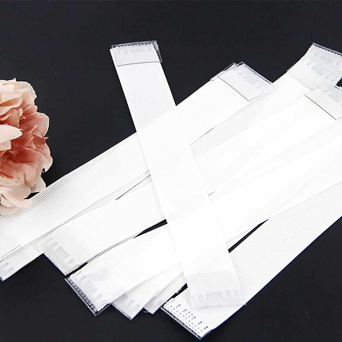 LIUYAXI 1" X 50 Yards Solid White Grosgrain Ribbon, Perfect for Crafts, Wedding Decor, DIY Hair Accessories, Sewing, Gift Package Wrapping and More