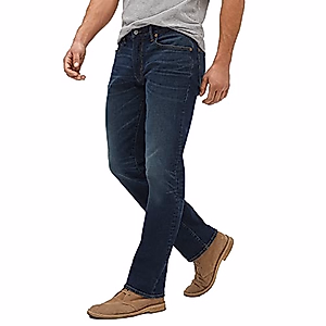 GAP Mens Straight Fit Jeans, Tinted Blue, 40W x 32L US