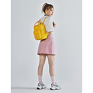HotStyle BESTIE Mini Backpack Purse Small Bag with Multiple Pockets, Little Size Cute for Day Tirp, Travel & Everyday, Yellow