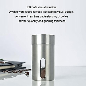 Grind Coffee Beans Manual Coffee Grinder Manual Coffee Grinder Stainless Traditional Coffee Bean Grinder Steel Sealed Accuracy Grinding Hand Coffee Grinder