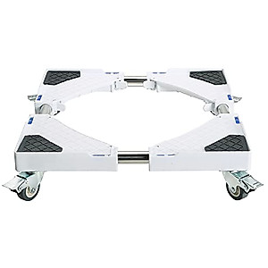 MAOPINER Multi-Functional Furniture Dolly Roller Base Adjustable Movable Base Refrigerator Stand for Washing Machine Refrigerator and Dryer (4 wheels)