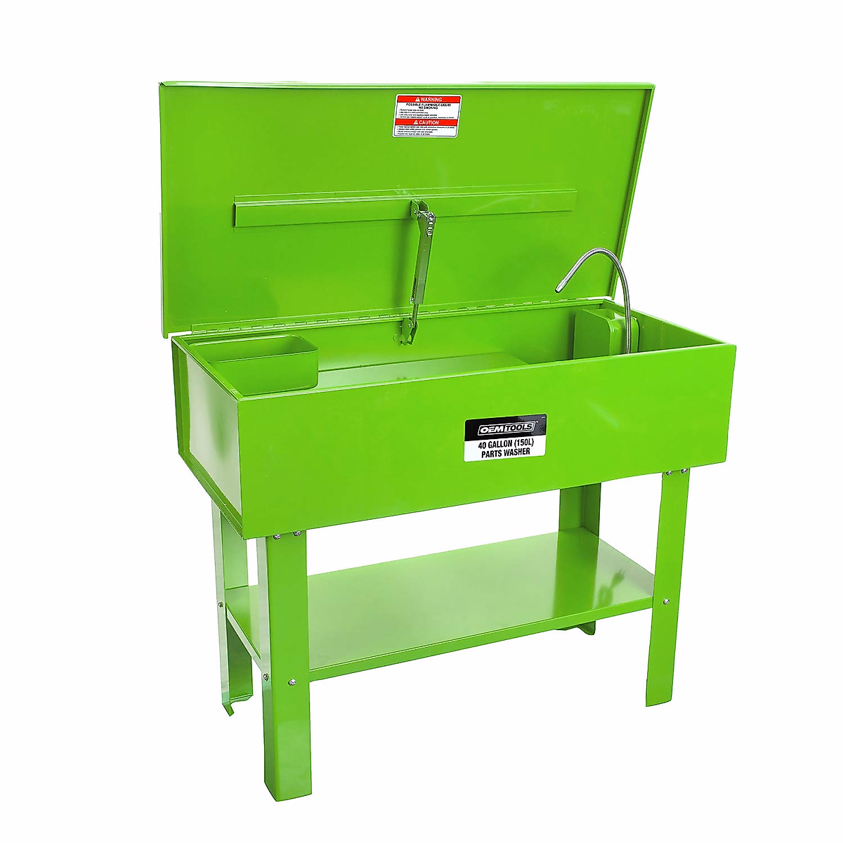 OEMTOOLS 24803 Parts Washer with Electric Pump, 40 Gallon Tank with Stand, Solvent Based Parts Washer, Auto Parts Cleaner, Automotive Parts Washer