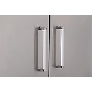 Bonfire Outdoor Kitchen Double Access Door,33x22 Inch,304 Stainless Steel BBQ Grill Doors ,CBADD,Silver