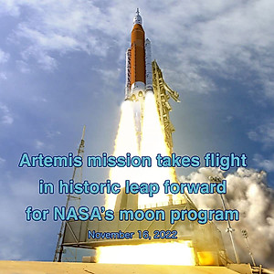 MARSTEP NASA Artemis Rocket Model (Congratulations on First Launch)- SLS Rocket Orion Spacecraft Moon Lander Crystal 3D Model Creative Gift