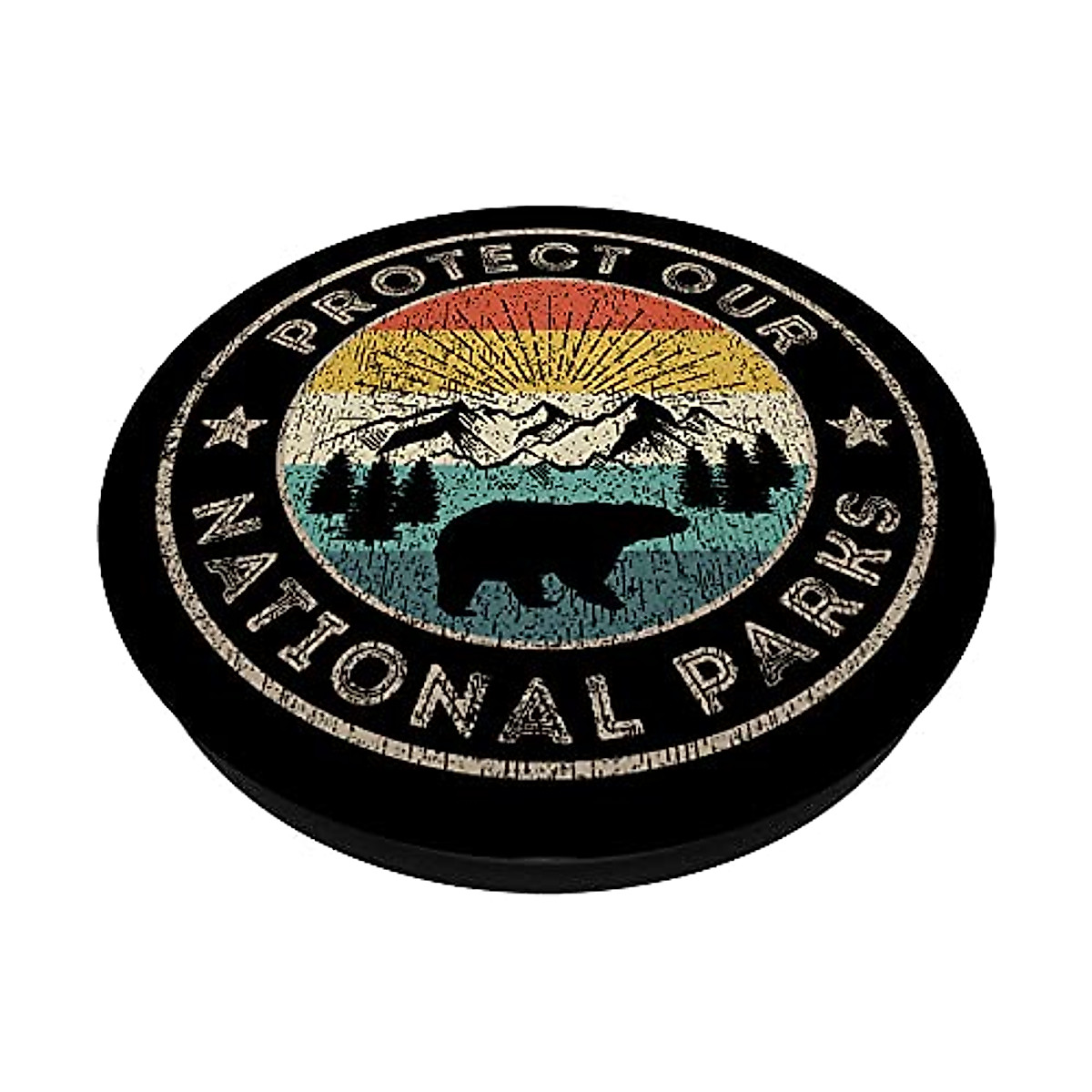 Protect Our National Parks Retro Hiking PopSockets Swappable PopGrip