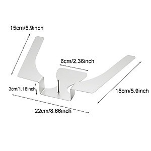 Angzhili 1 PACK Dental Occlusal Maxillary Casting Jaw Plane Plate Autoclavable Denture Tool for Complete Denture