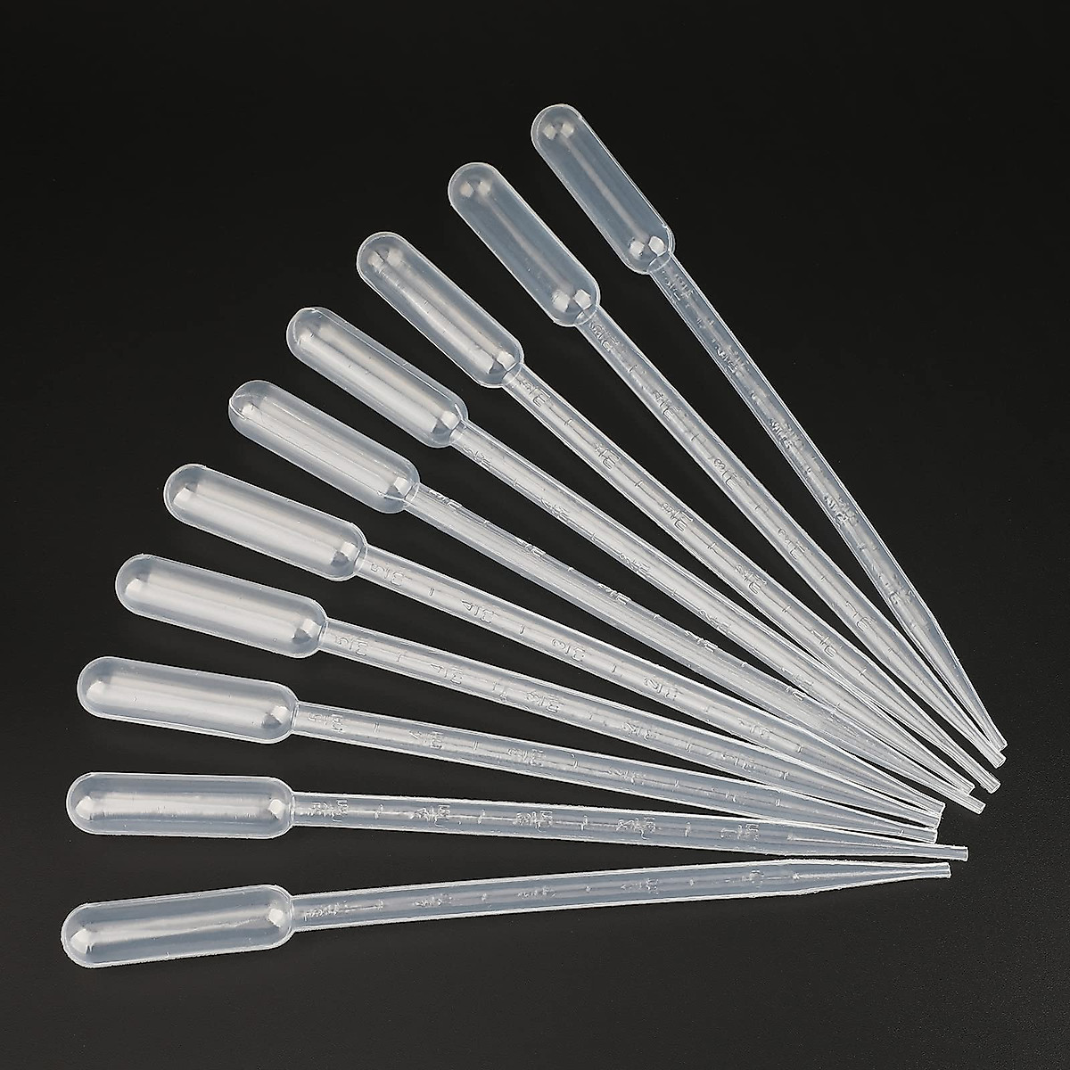 G2PLUS 100PCS 5ml Transfer Pipettes, Plastic Graduated Pipettes, Calibrated Disposable Dropper for Liquid, Essential Oils, Science Laboratory, Experiment, Essential Oils, Make up Tool