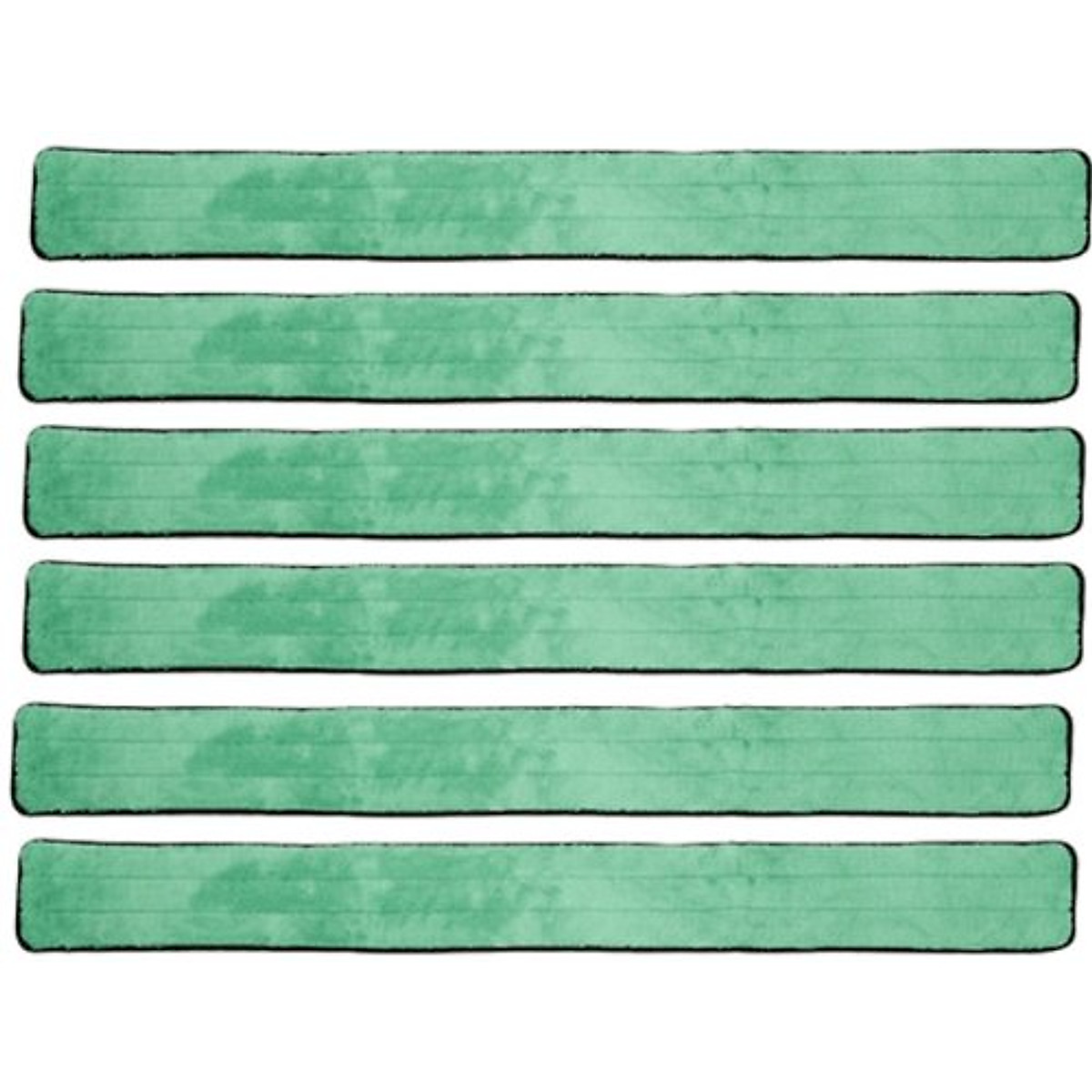 Real Clean 48 inch Microfiber Dry Dusting Mop Pad for Flat Mop Frames (Pack of 6)