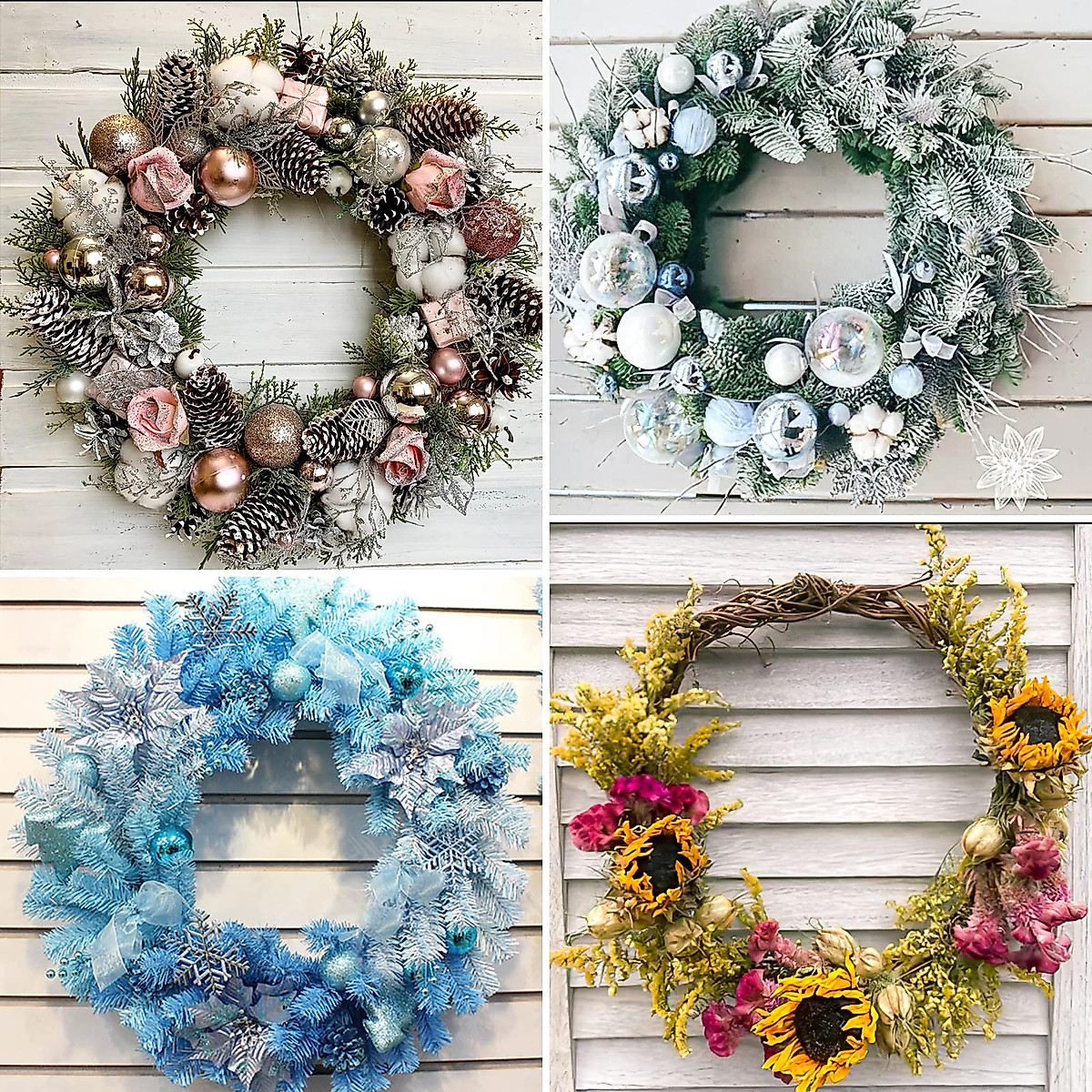 JUGEFORNI No-Hole Needed Vinyl Siding Hooks for Hanging,Heavy Duty Stainless Steel Siding Clips Outdoor Wreath Hangers for Fall Porch Decorations (20 Pack)