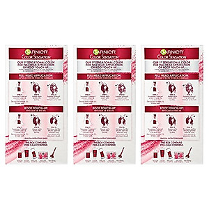 Garnier Color Sensation Hair Color Cream, 4.60 Cherry on Top (Dark Intense Auburn), (Pack of 3) (Packaging May Vary)