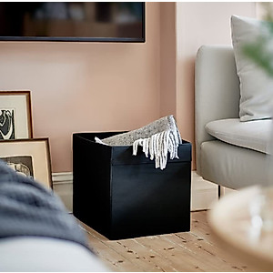 Ikea Drona Box (Black, 3 Pack (L:15" x W:13" x H:13"))