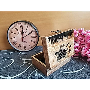 RK Collections Sea Turtle Lovers Jewelry Trinket Keepsake Box. Home Decor, Gifts for Beach and Nautical Lovers