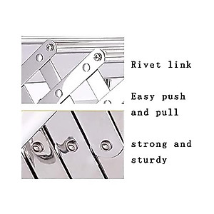 XMCX Foldable Clothes Drying Rack Wall Mounted 5 Rails Dryer Retractable Airer Bathroom Towel Rail Hooks Washing Cloth Line Stainless Steel Extendable Easy Storage (Size : 40cm)