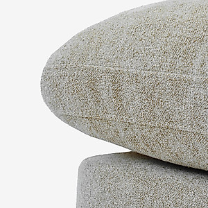 Sdorens Cloud Modular Sectional Sofa, Ottoman Seat, Customizable Modular Sectional Sofa for Living Room Office Apartment, Khaki