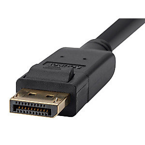 Monoprice DisplayPort 1.2a to HDTV Cable - 6 Feet | Supports Up to 4K Resolution And 3D Video - Select Series, 6ft, Black