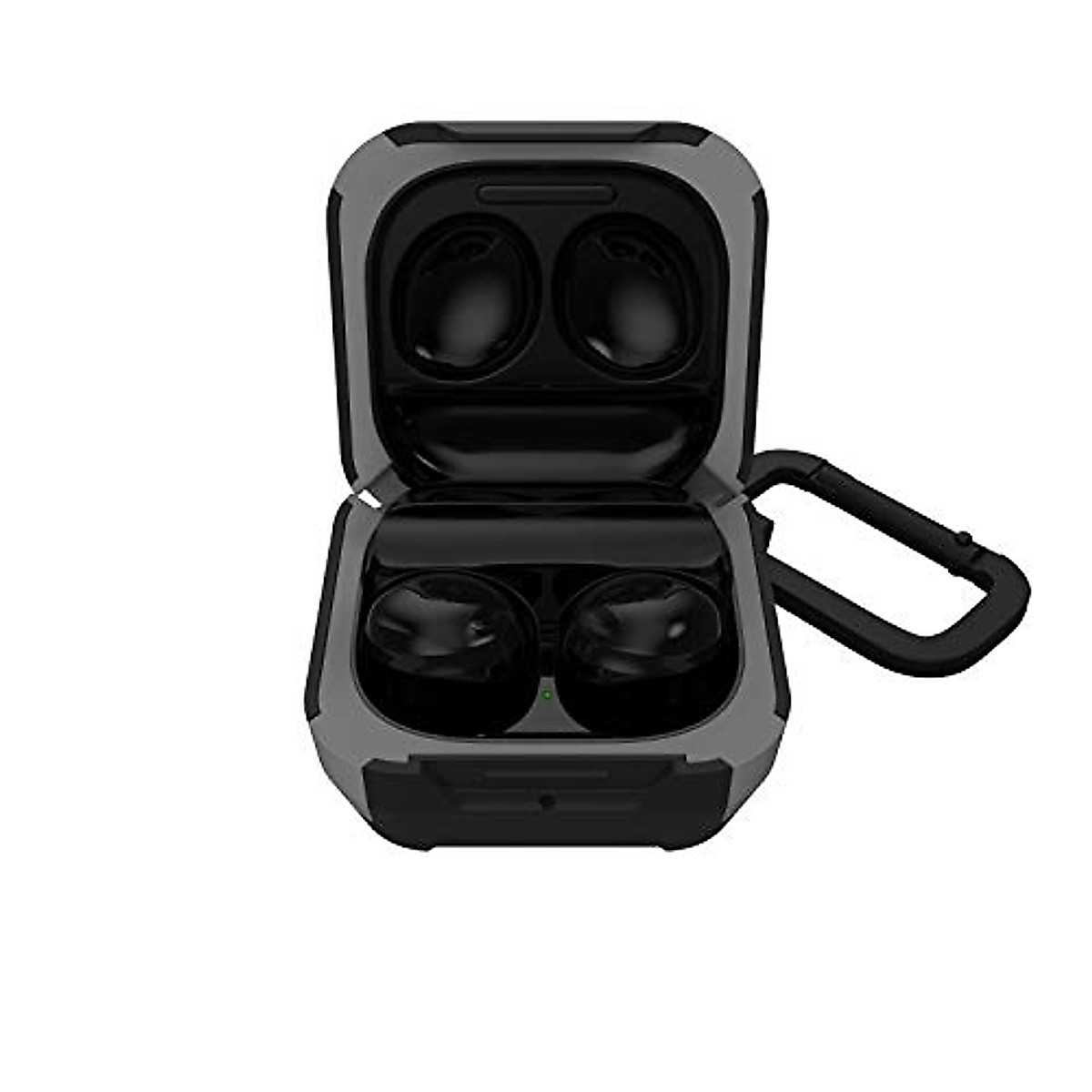 UAG Designed for Samsung Galaxy Buds 2 Pro/Buds 2 / Buds Live/Buds Pro Case, Full-Body Rugged Protective Impact Resistant Hardcase with Detachable Carabiner, Black/Grey by URBAN ARMOR GEAR