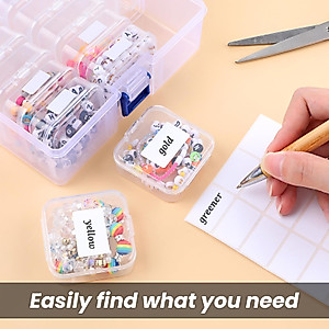 Ubamdom 28 PCS Bead Organizers and Storage, Large Capacity with Cover Jewelry Making Organizer,Bead Holder Organizer with 2 PCS Large Organizer, for Jewelry Making, DIY, Bracelets, Beading (Large)