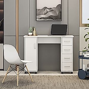 MJWDP Home Office Computer Desk Table Computer Desk Computer Table PC Desk Rotating Corner Desk & Office Study Workstation