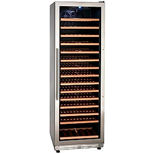 Avanti Products WCF165S3SS Wine Cooler, 165-Bottle, Black