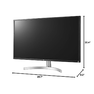 LG UltraFine 32-Inch Computer Monitor 32UL500-W, VA with HDR 10 Compatibility and AMD FreeSync, White