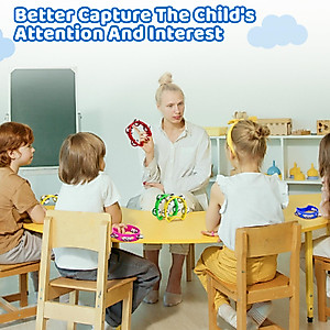 Vmiapxo 5 Pack Colored Plastic Tamborines Musical Instrument, Students Small Handheld Tambourine Percussion Bulk